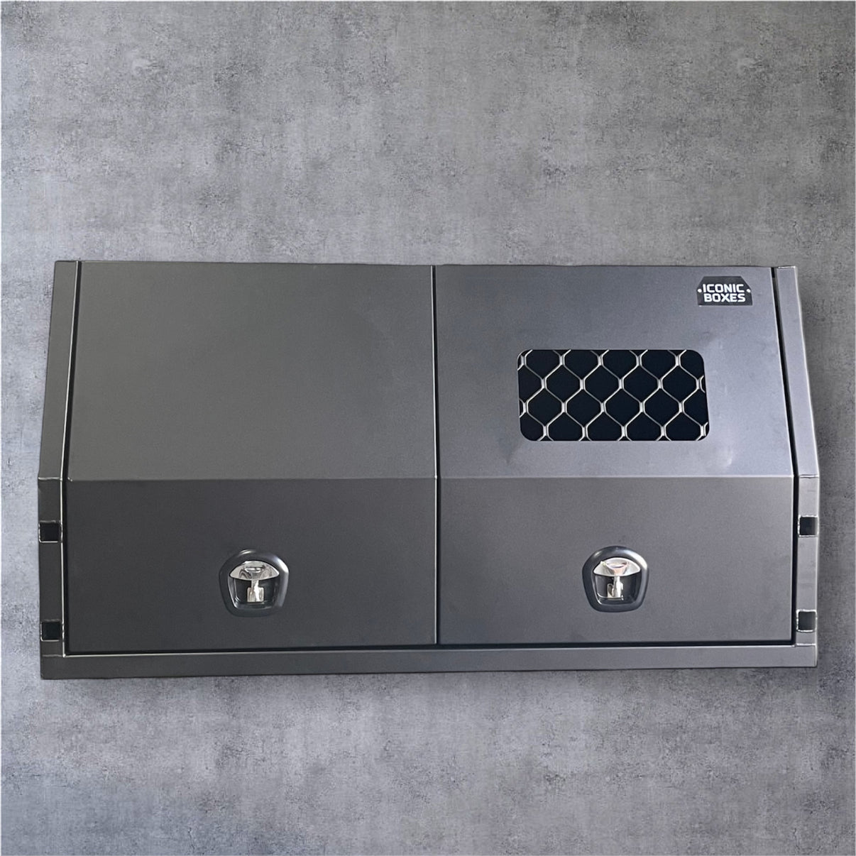 1600mm Quarter Dog Box Aluminium Canopy – Iconic Boxes